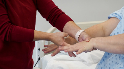 "Neurology_motor testing, finger abduction; T1, ulnar nerve (first dors" by