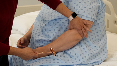 "Neurology_landmarking the triceps tendon; deep tendon reflex testing _" by