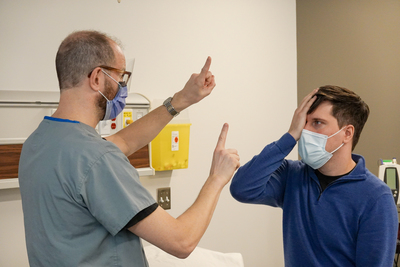 "Testing visual fields - visual extinction" by Clinical Neurological ...