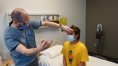 "Testing extraocular movements - cranial nerves III, IV and VI using th ...