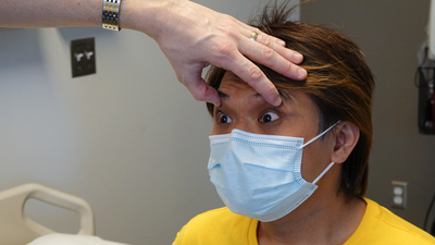 "Testing extraocular movements - cranial nerves III, IV and VI using th ...